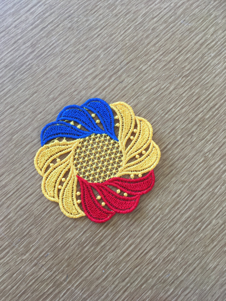 Tricolor FSL Coasters - set of 4 – Virginia’s Collections