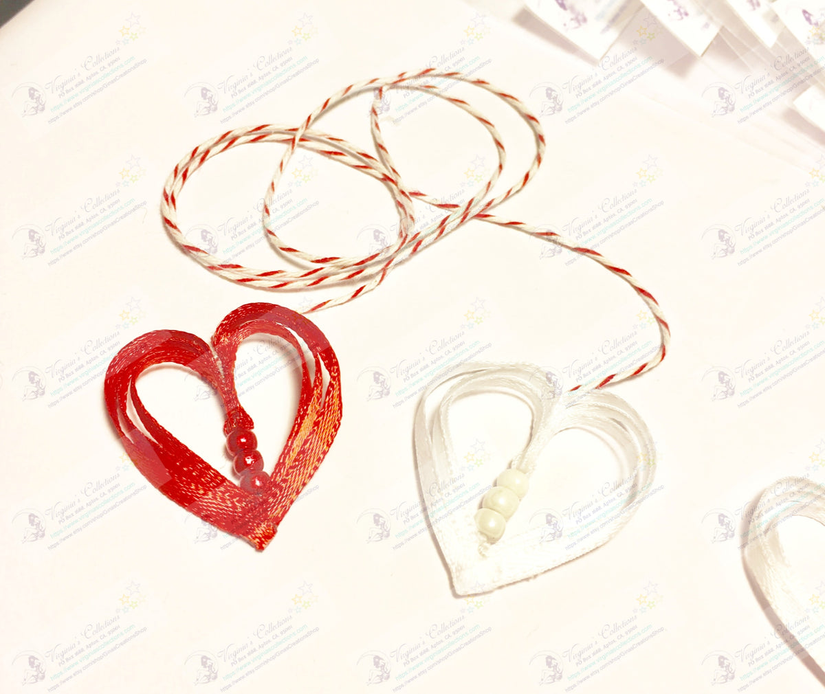 Martishor cord/Amulet/Trinket - Snur de martisor - "Vibrant Heart ...