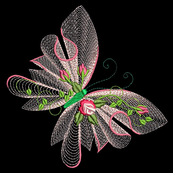 UNIQUE Embroidered Butterflies – Virginia’s Collections