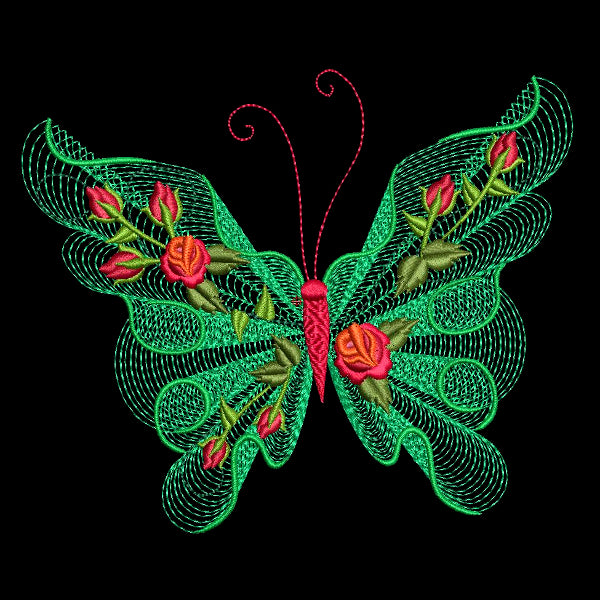 UNIQUE Embroidered Butterflies – Virginia’s Collections